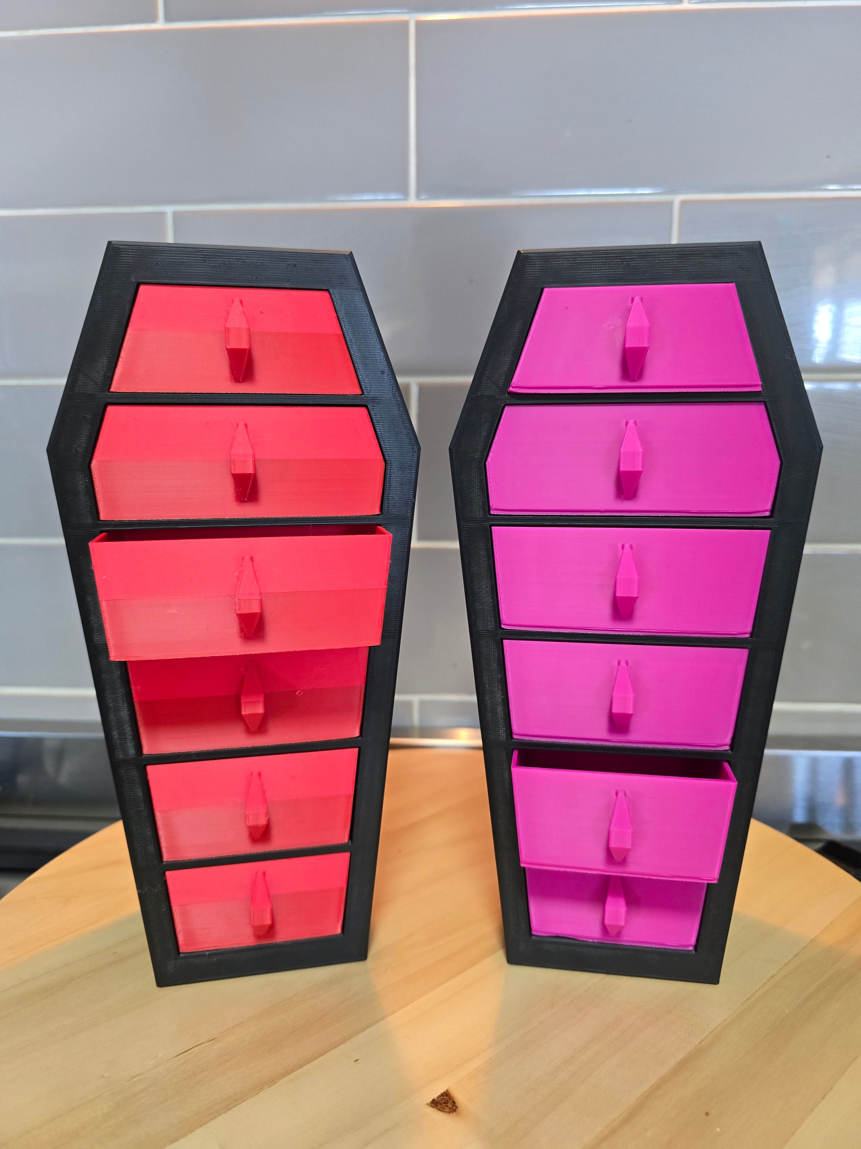⚰️25cm 3D Printed Coffin-Shaped Jewellery 📿Box – Tinker Mouse